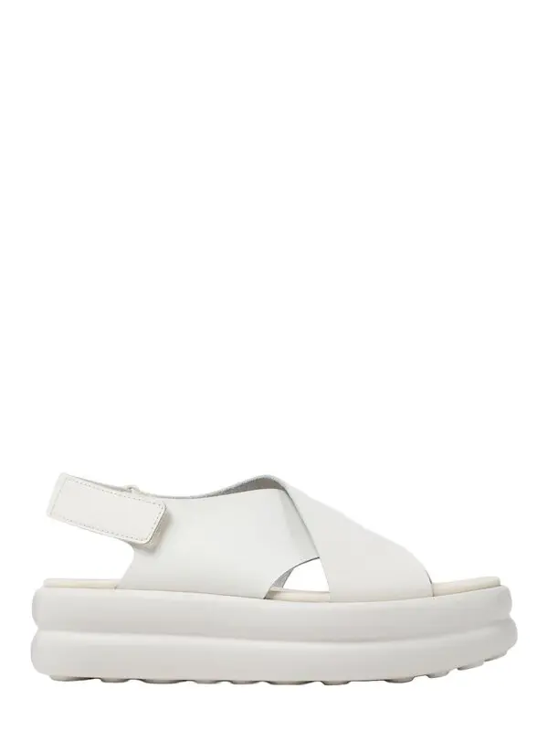 Camper Heeled Sandal - White