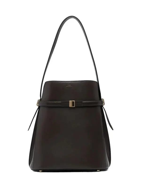 TOTEME Shoulder Bag With Buckled Strap - Brown