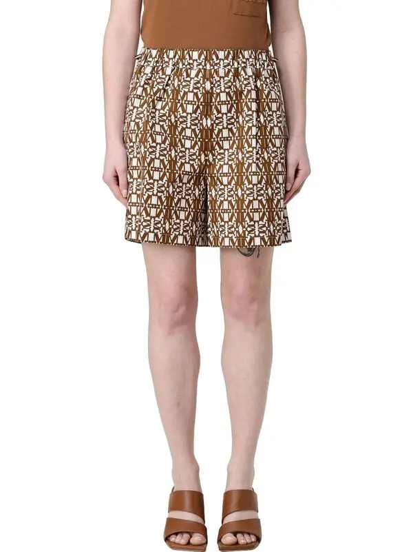 Max Mara Printed Shorts - Tobacco