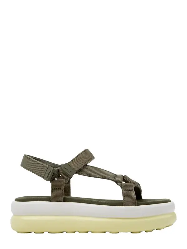 Camper Heeled Sandal - Green