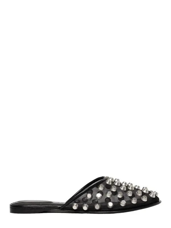 Alexander Wang Studded Mules - Black