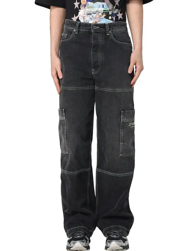 Off-White Denim Cargo Jeans - Black