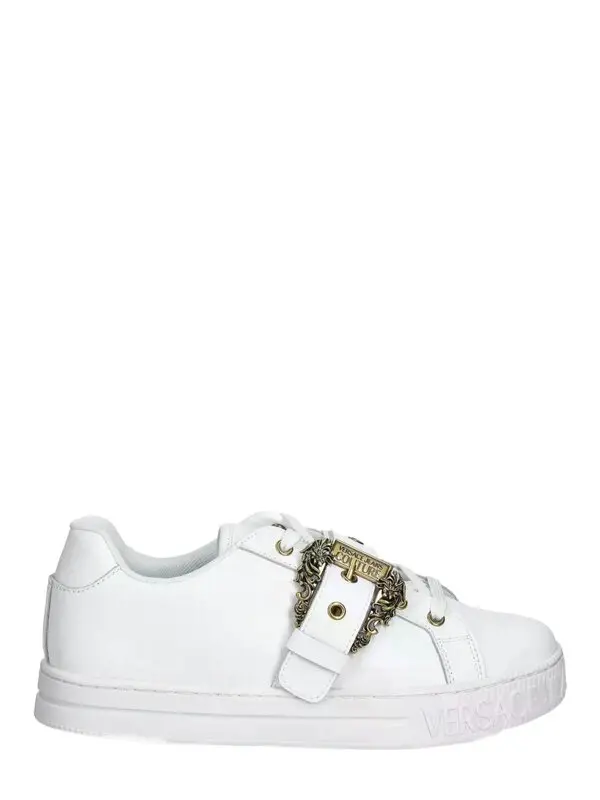 Versace Leather Sneakers - White