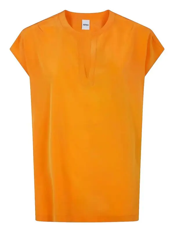Aspesi Silk T-shirt - Orange