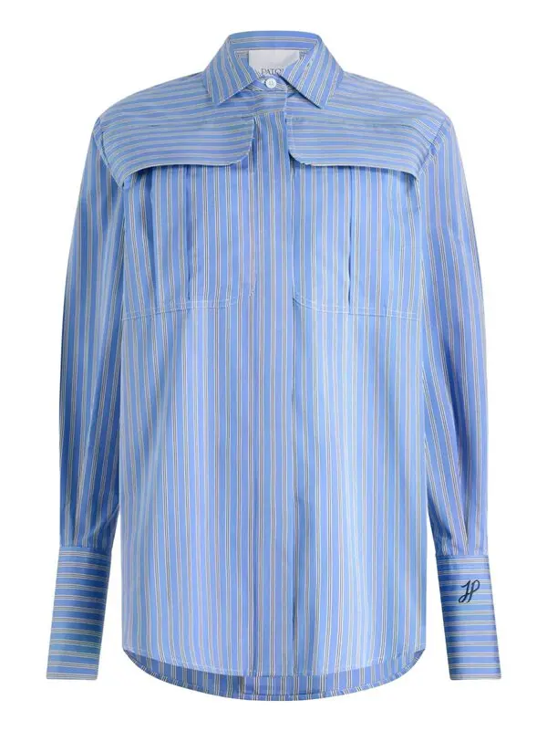 Patou Safari Poplin Shirt - Blue