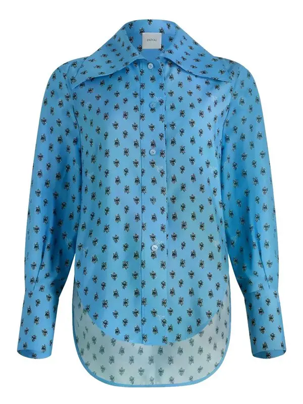 Patou Printed Shirt - Blue