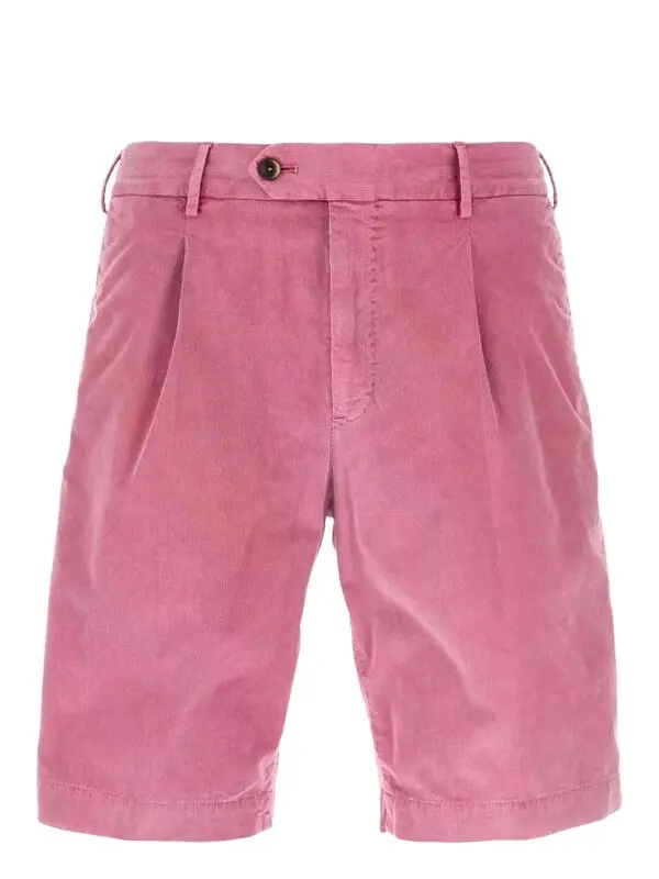 PT TORINO Corduroy Bermuda Shorts - Pink