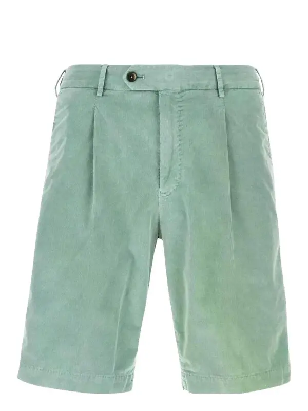 PT TORINO Corduroy Bermuda Shorts - Green