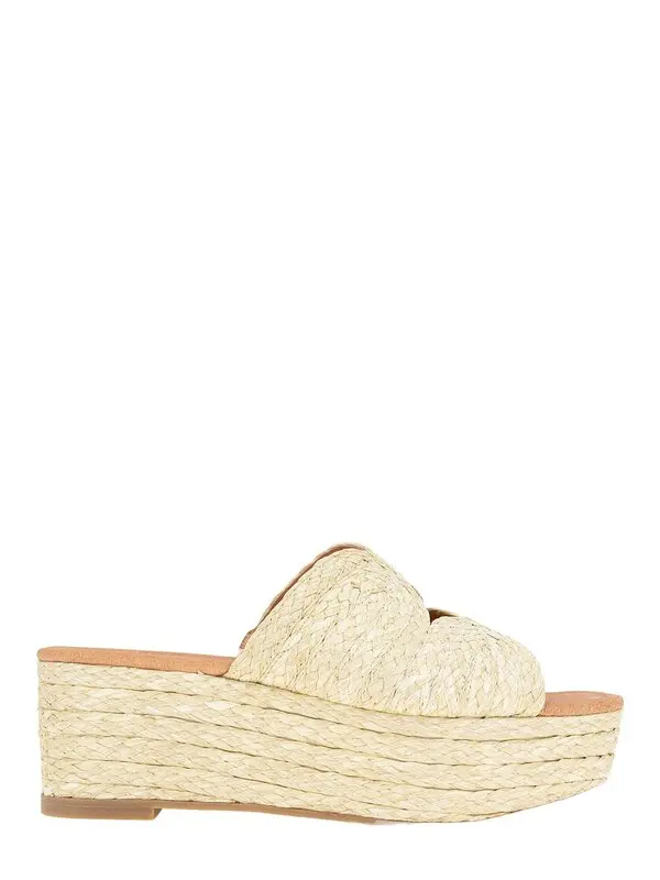 Andre Assous Serene Espadrille Slide Sandals - Natural