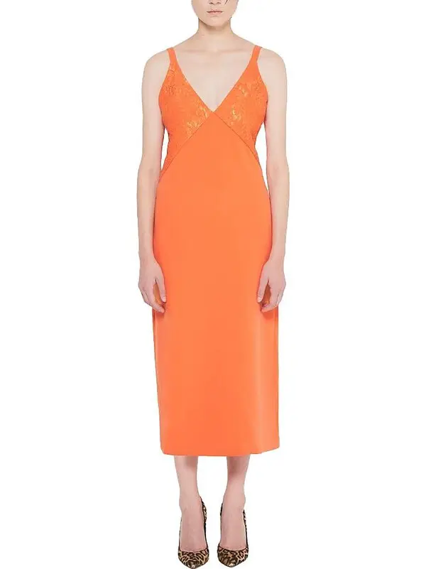 AS By DF Calabria Midi Dress - Blood Orange