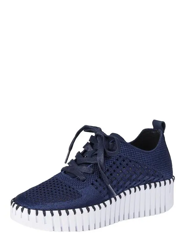 ILSE JACOBSEN Tulip Platform Sneakers - Dark Indigo