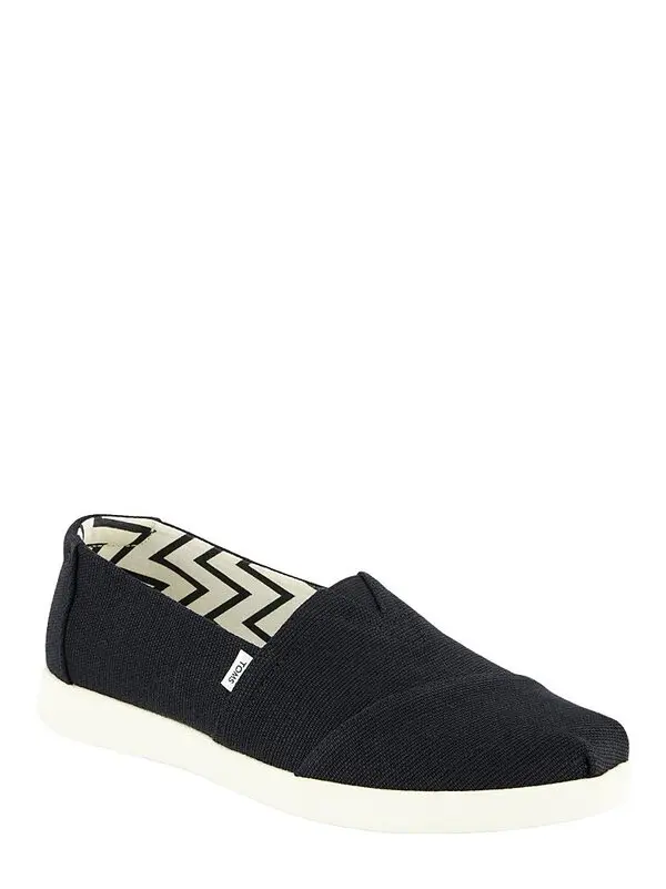 Toms Alpargata Plus Espadrille Flats - Black