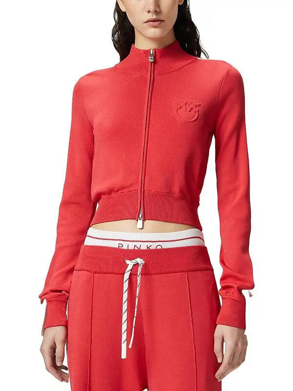 Pinko Wellington Maglia Cropped Jacket - Red/white