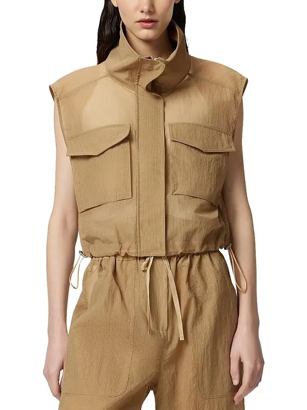Pinko Sleeveless Vest - Light Brown