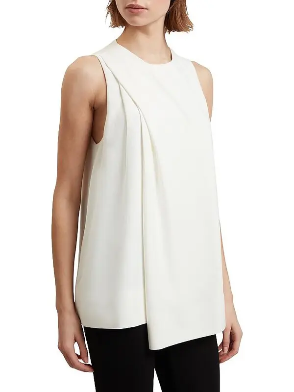 Ted Baker London Icana Draped Sleeveless Top - Ivory