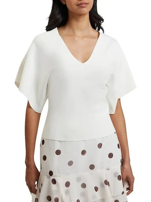 Ted Baker London Reginah Knitted Top - Ivory