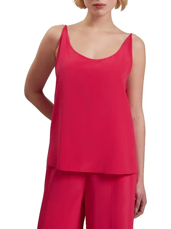 Ted Baker London Cadasa Silk Scoop Neck Camisole - Fuchsia