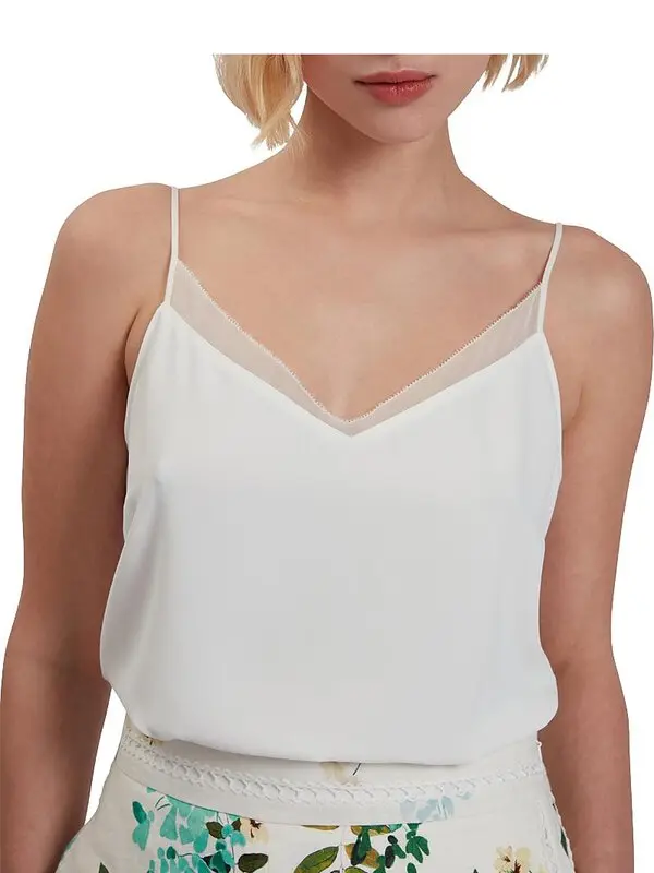 Ted Baker London Lulea Chiffon Trim Camisole - Ivory