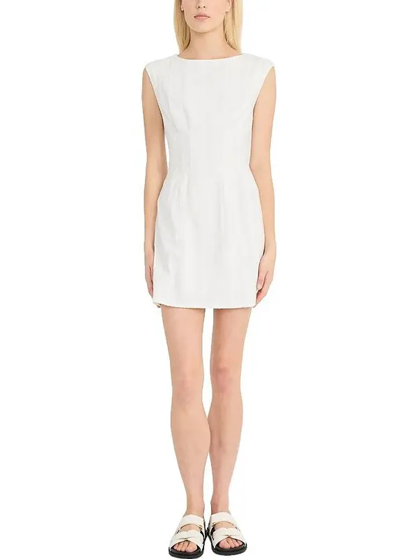 LUXELY Mini Dress - Cloud Dancer