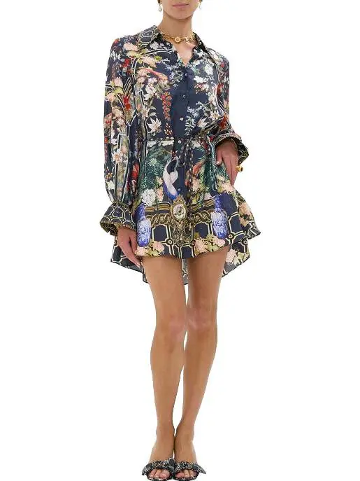 Camilla Shift Shirt Dress - Palacio Poetry