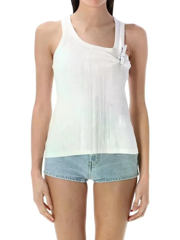 Coperni Washing Clip Tank Top - White