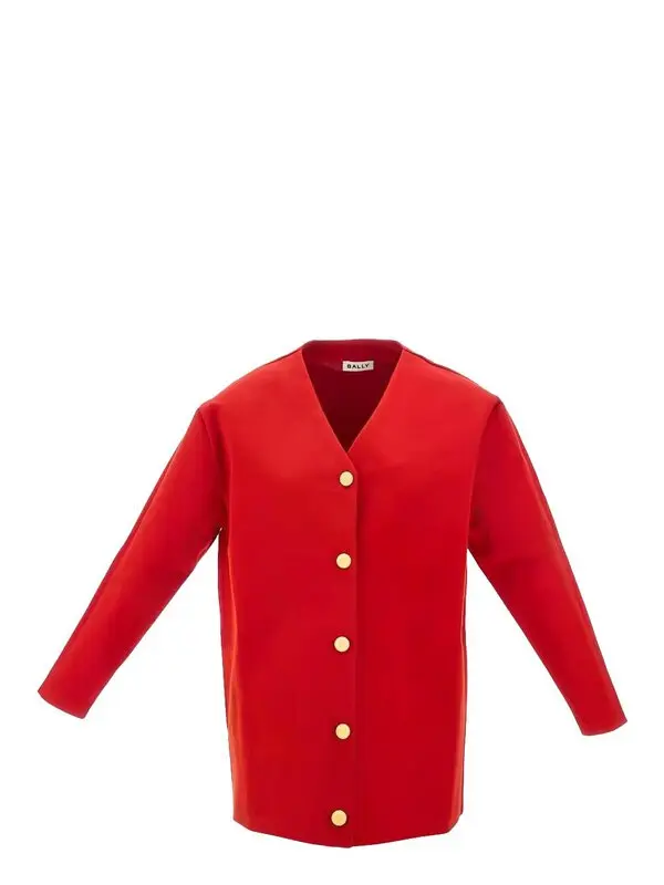 Bally Silk-blend Cardigan - Red