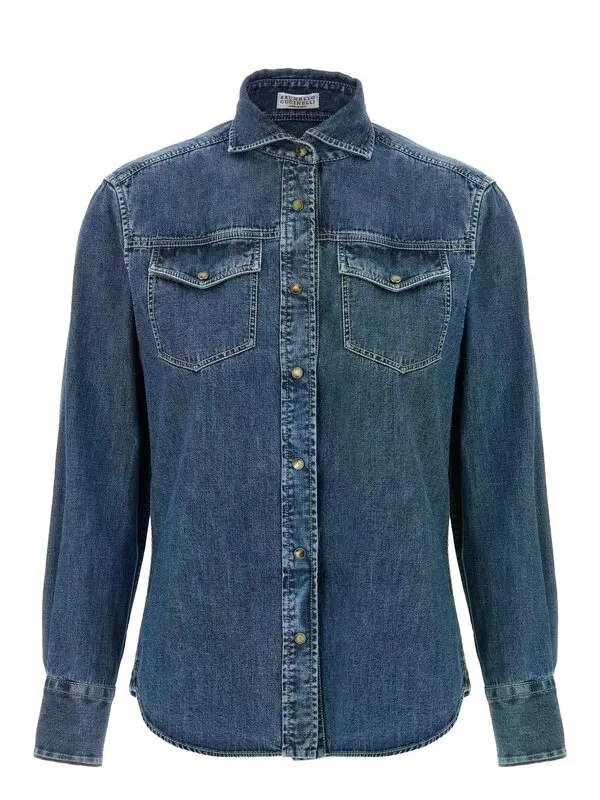 Brunello Cucinelli Denim Shirt - Blue