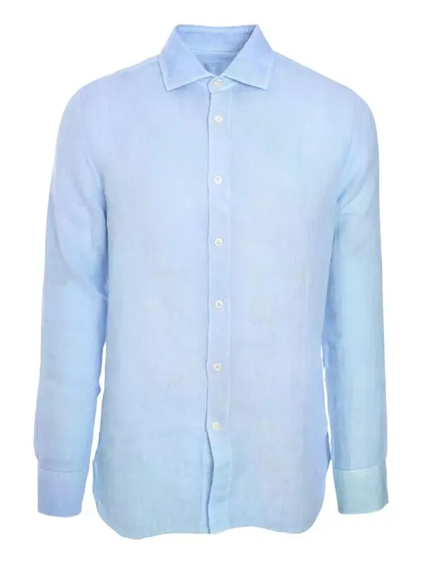 120% Lino Linen Shirt - Blue