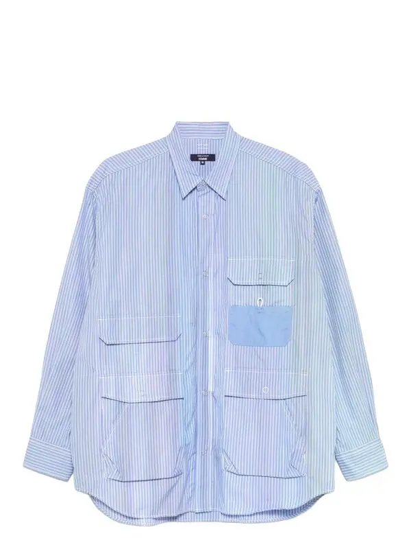 Comme Des Garçons Striped Shirts - Blue