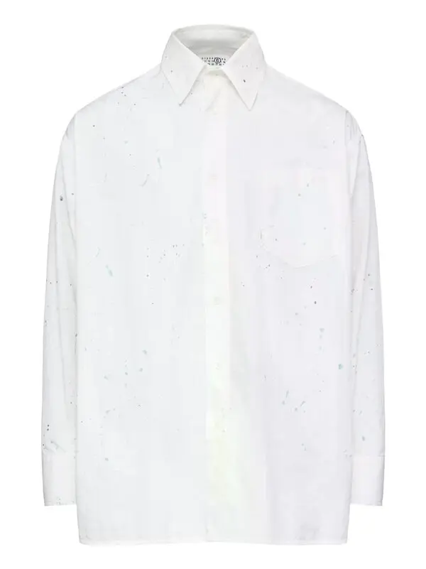MAISON MARGIELA Paint-splatter Shirt - White