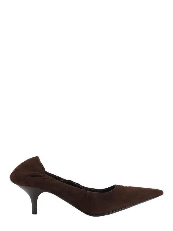 Miu Miu Lamb Leather Pumps - Brown