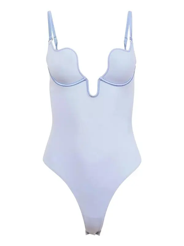 Fleur Du Mal Le Stretch Bodysuit - Blue
