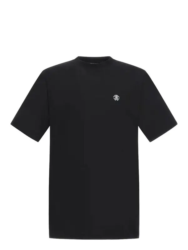 Roberto Cavalli Logo-embroidered T-shirt - Black