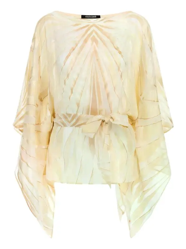 Roberto Cavalli Satin Blouse - Neutrals