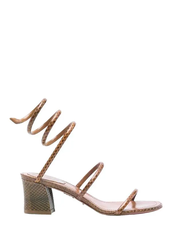 Rene Caovilla 55mm Cleo Sandals - Brown