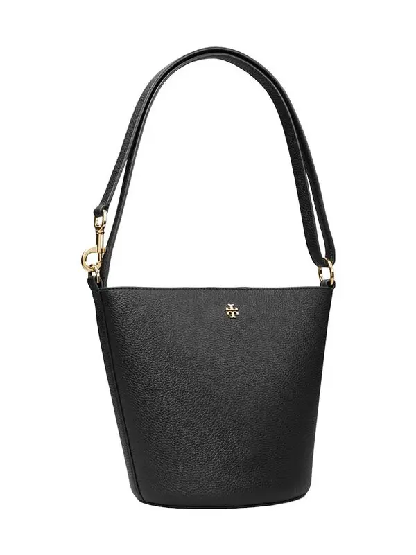 Tory Burch Leather Bucket Bag - Black