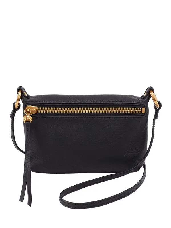 Hobo Run About Leather Crossbody Bag - Black