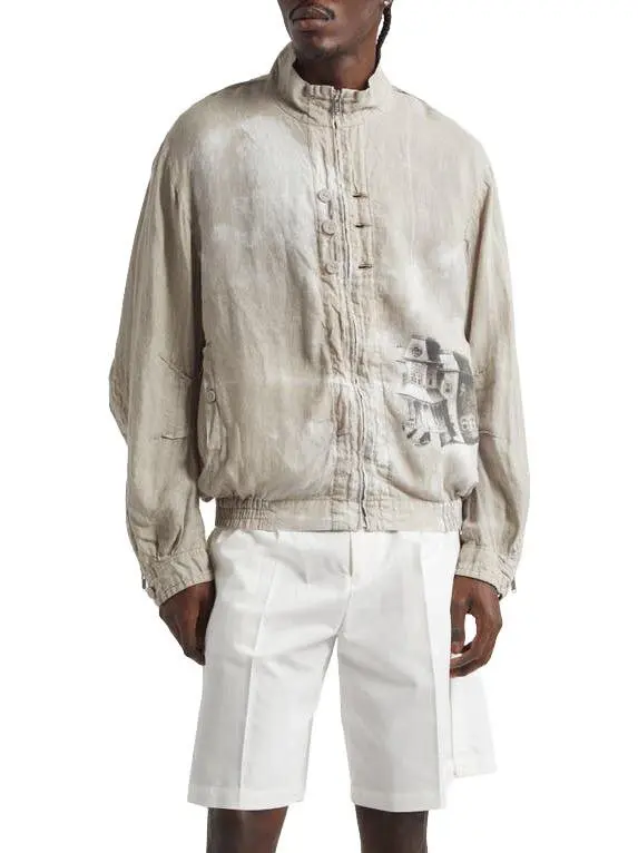 UNDERCOVERISM Printed Linen Jacket - Natural Base