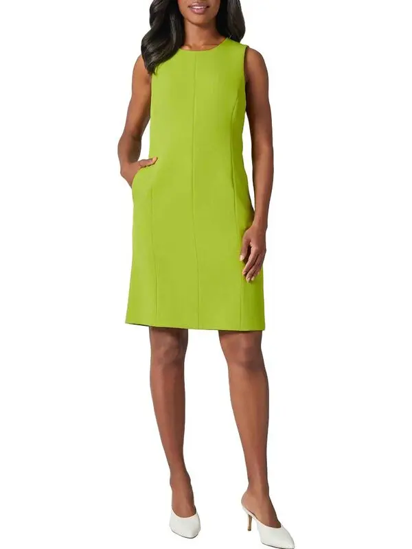 KASPER Sleeveless Sheath Dress - Kiwi