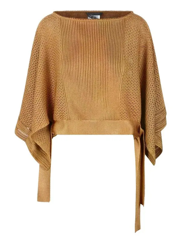 Alberta Ferretti Knitted Top - Brown