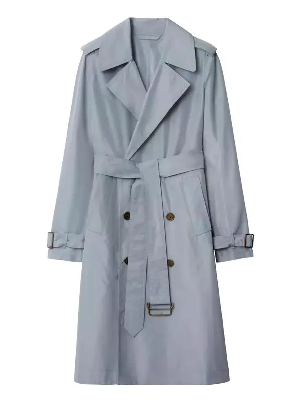 Burberry Silk Trench Coat - Grey