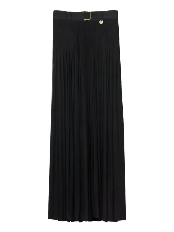 Burberry Pleated Maxi Skirt - Black