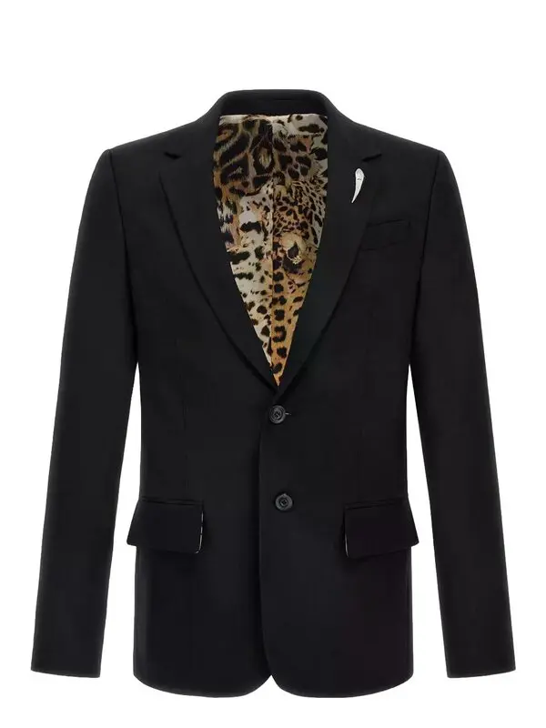 Roberto Cavalli Single-breasted Blazer - Black