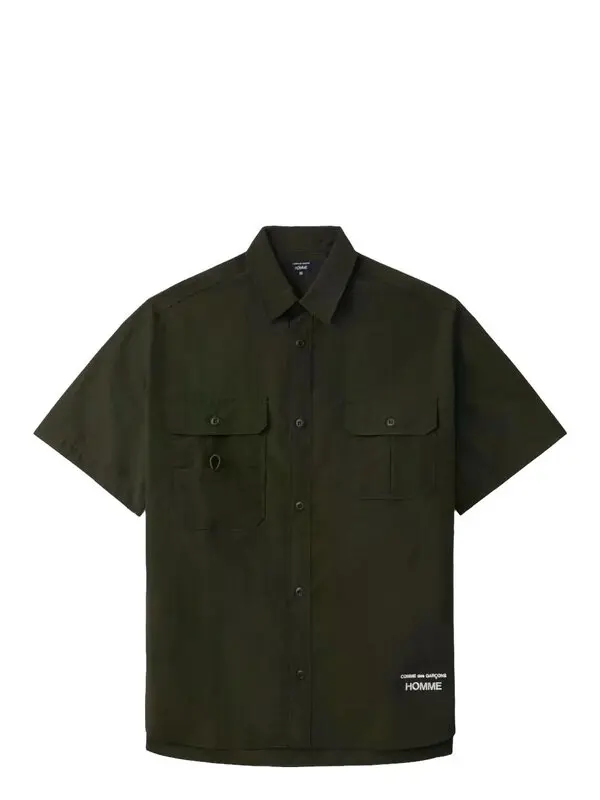 Comme Des Garçons Utility-pocket Short-sleeve Shirt - 3 Khaki