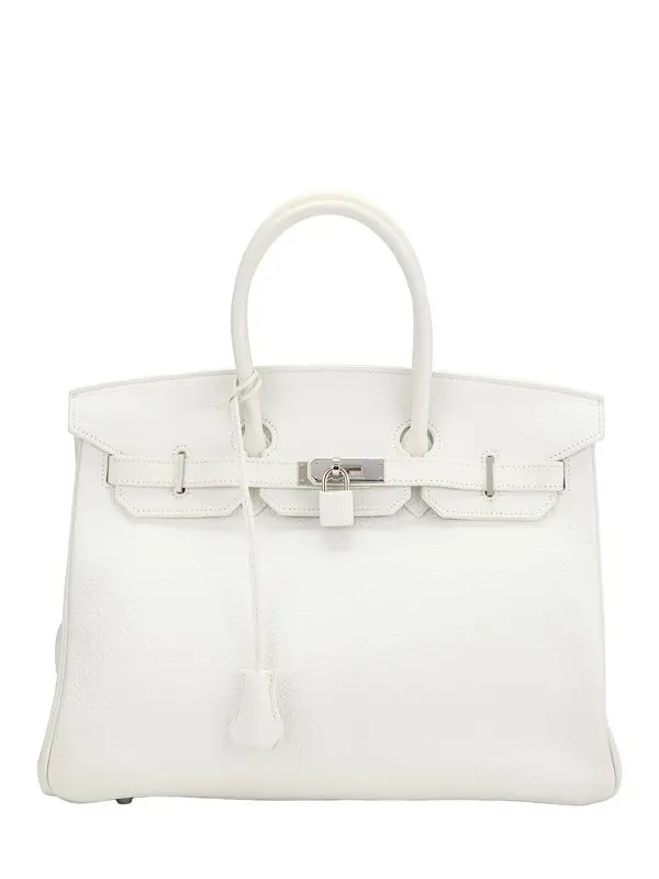 Hermès Clemence Birkin 35 - White