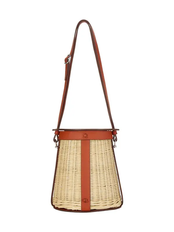 Hermès Wicker Farming Picnic Bag - Brown