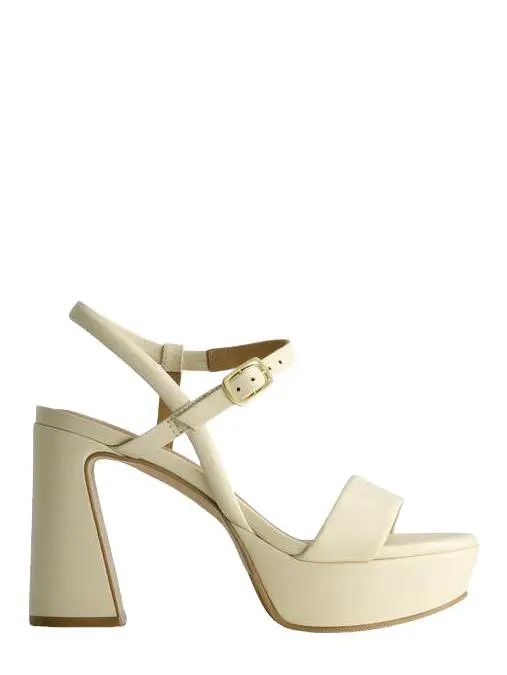 Bernardo Ventura Platform Sandal - Eggshell