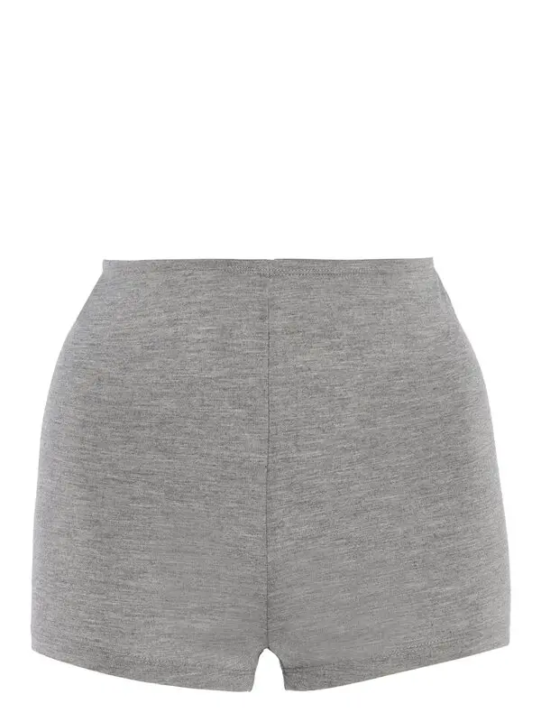 ALFIE The Brief Knit Mini Shorts - Grey