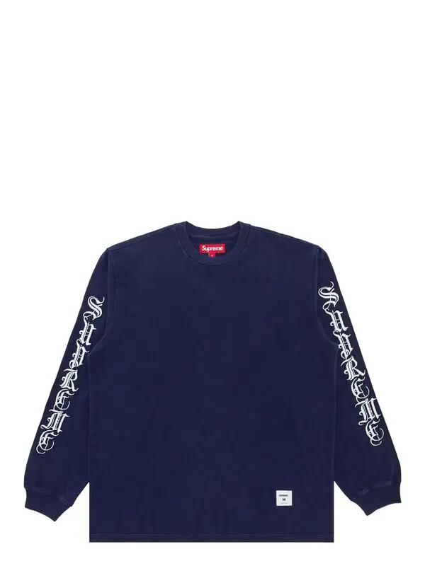 Supreme Old English Long-sleeve Top - Blue