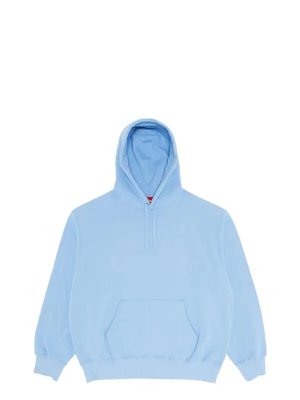 Supreme Satin Appliqué Hooded Sweatshirt - Blue